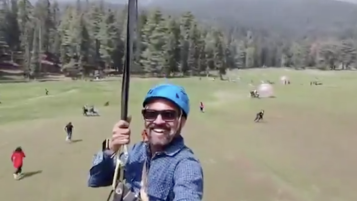 Pahalgam terror attack: Tourist's video of zipline ride captures moment ...